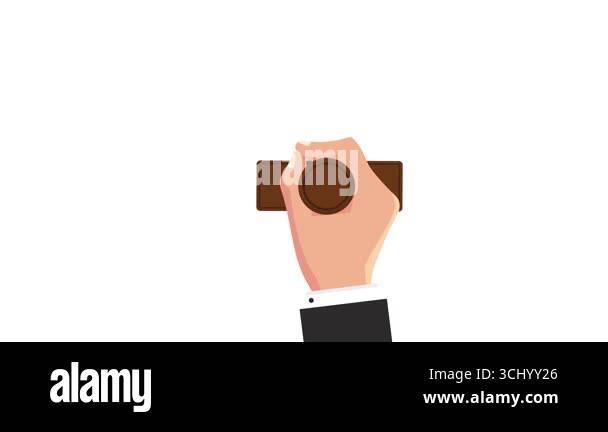 stamp approved animated hand stamping approved green screen croma 4k ...