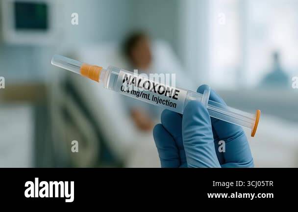 HD footage of naloxone injection for opioid overdose reversal ...