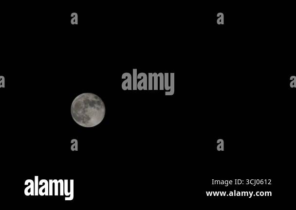 Moon Timelapse, Stock time lapse : Full moon rise in dark nature sky ...