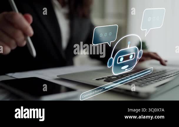 AI Virtual Assistant Artificial Intelligence Chatbot Controlled by ...