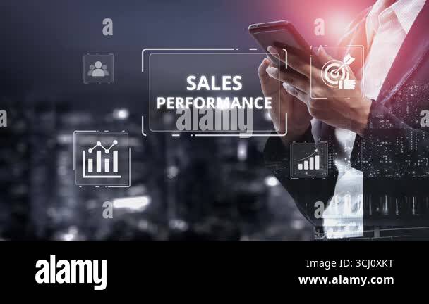 Digital sales performance dashboard showing sales performance metrics ...