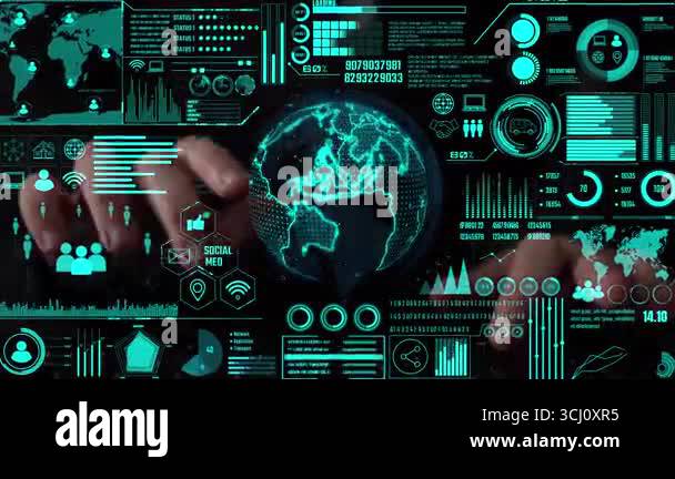 Data center monitoring dashboard visualize network performance ...