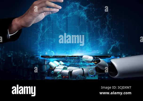 AI artificial intelligence drives data analytics with predictive models, smart dashboards, and ...