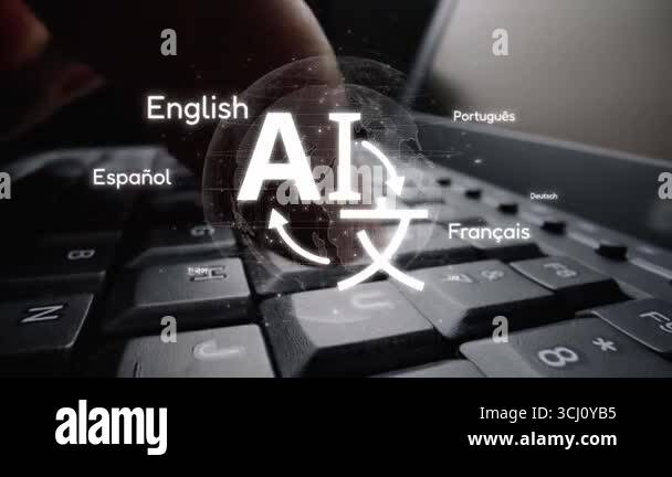 Global communication with multiple languages, digital translation tools ...