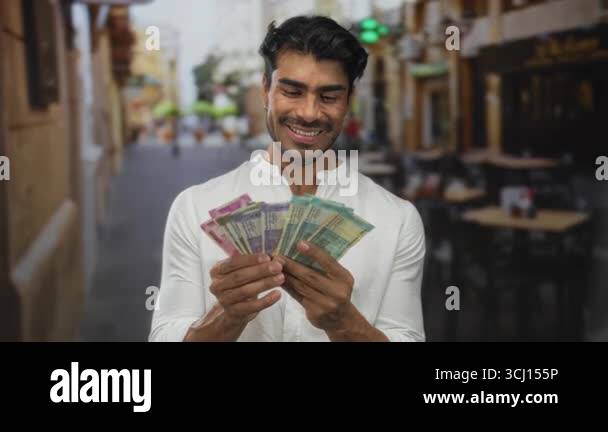 Man smiling counting rupee banknotes Stock Videos & Footage - HD and 4K ...