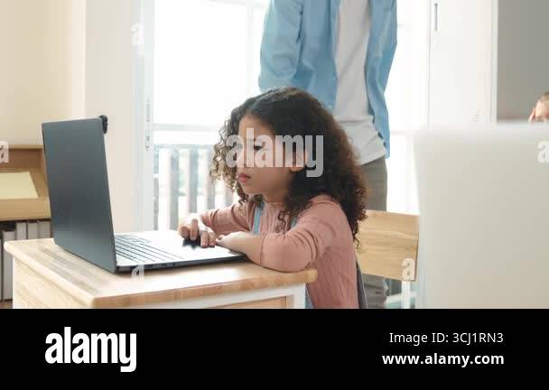 Caucasian teacher helping american student coding engineering prompt ...