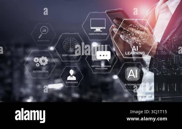 AI learning system involves deep learning, supervised machine learning, and natural language ...