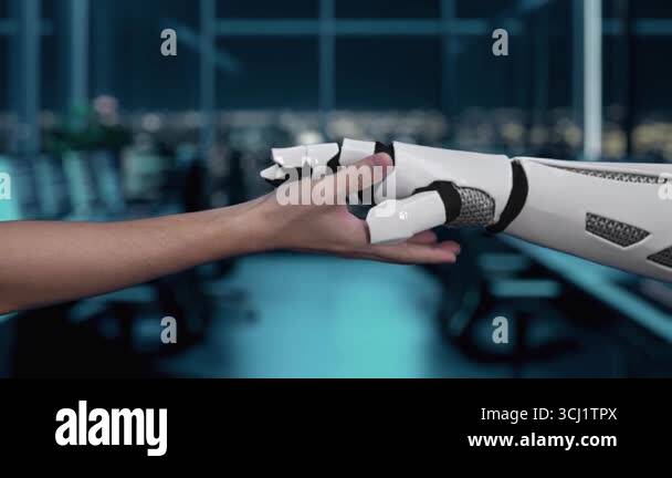 A Modern Hand Appears To Interact With Floating Programming Language Icons Representing Html