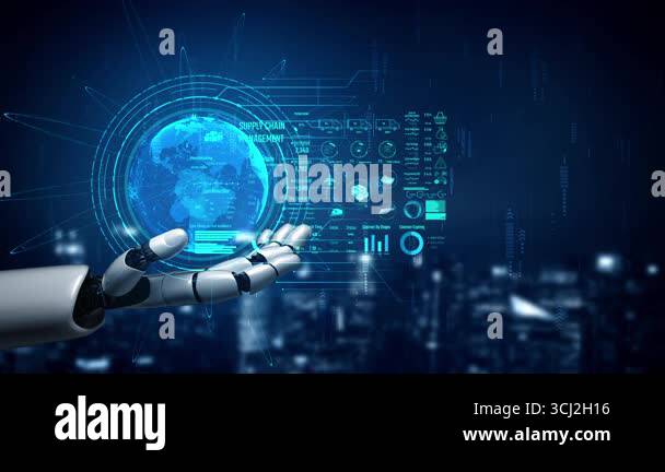 AI controls supply chain systems with virtual assistant monitoring ...