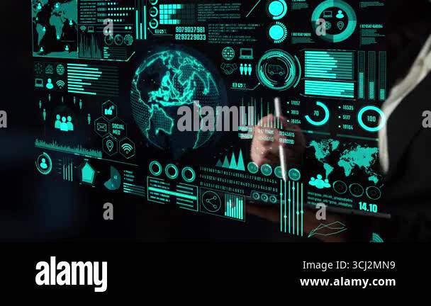 Data center monitoring dashboard visualize network performance ...