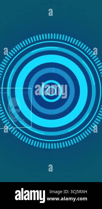 Animation of processing circle over user icons on green background ...