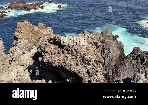 The breathtaking view of the seaside showcases the incredible rugged ...