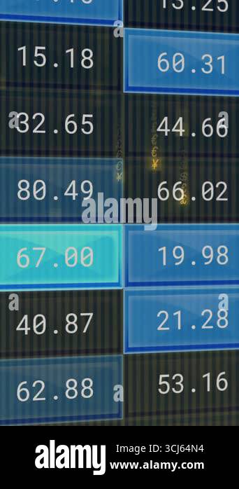 Animation of data processing over binary coding. Technology, business and digital interface ...