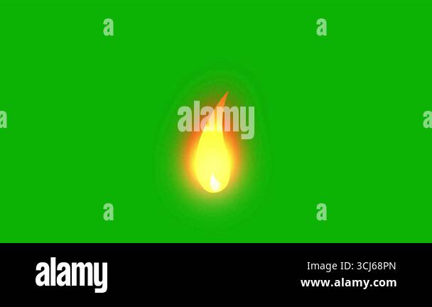 Realistic Fire Animation Green Screen | Burning Flame Effect Stock ...