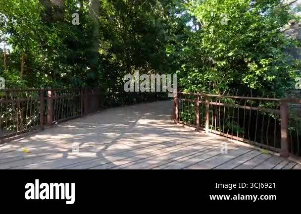 Pathway leading to animal enclosure at Melbourne Zoo Stock Video ...