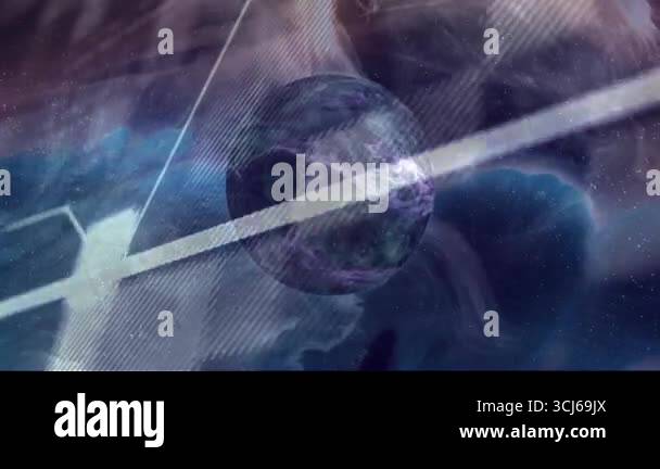 Rotating sphere initiating line graph tracing upward with SQL code ...