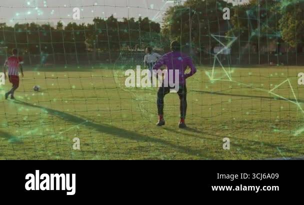 Attacker dribbling into box starting tech overlay teammate sprinting ...