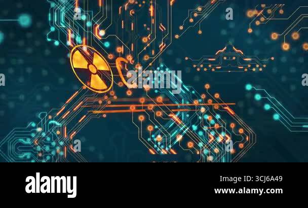 Circuit network initiating hazard icon morphing into WARNING text ...