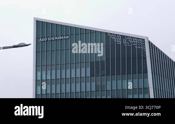 LUXEMBOURG, EUROPE - SEPTEMBER 1, 2025 - Modern architecture of Allen and Overy headquarters ...