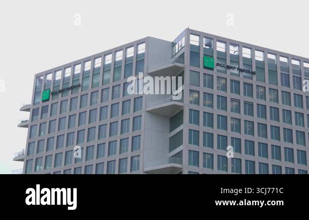 LUXEMBOURG, EUROPE - SEPTEMBER 1, 2025 - Modern glass and concrete ...