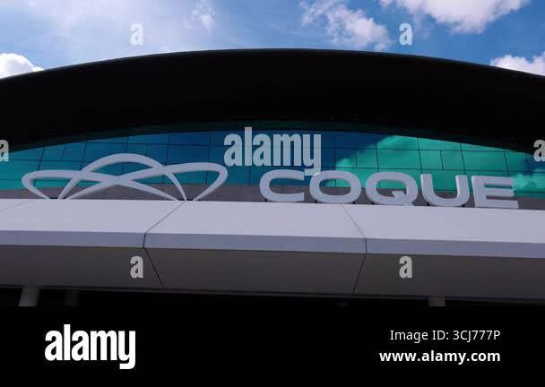 LUXEMBOURG, EUROPE - SEPTEMBER 1, 2025 - Modern architecture of Coque ...