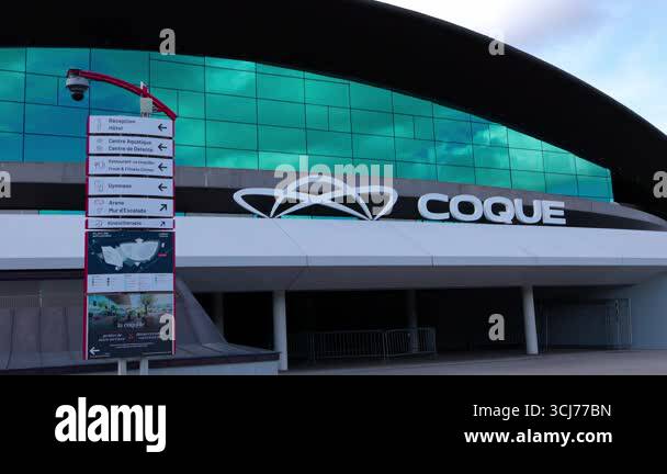 LUXEMBOURG, EUROPE - SEPTEMBER 1, 2025 - Modern architecture of Coque ...