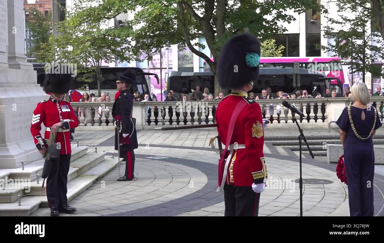 Irish Guards express pride during visit to N Ireland to mark 125th ...