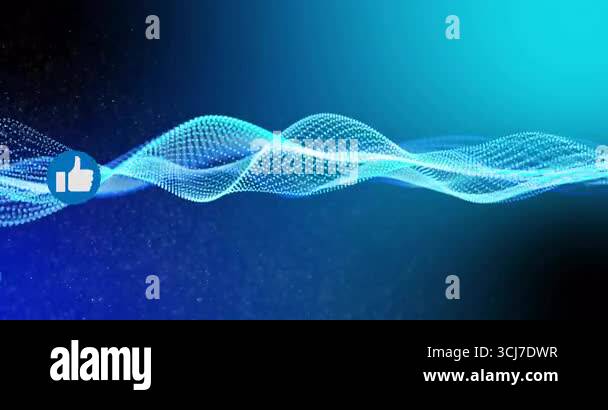 Pulsing particle wave spawning like icons following first icon spawn to ...