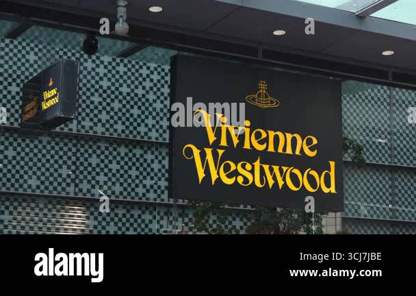 CARDIFF, UK - AUGUST 8, 2025 - Large Vivienne Westwood store sign ...