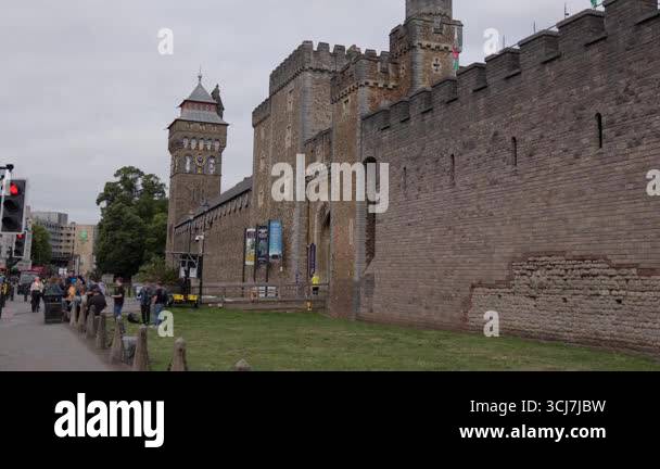 Cardiff castle wall walls Stock Videos & Footage - HD and 4K Video ...