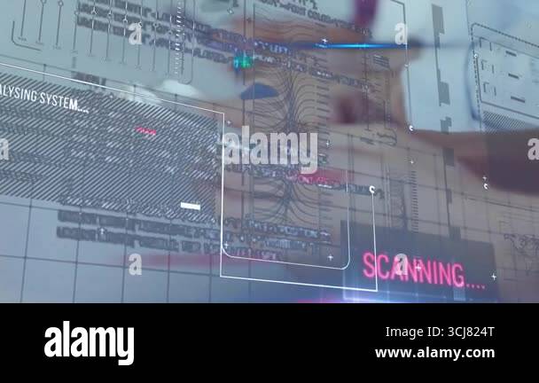 Hand sliding right with smartphone tapping screen initiating overlays ...