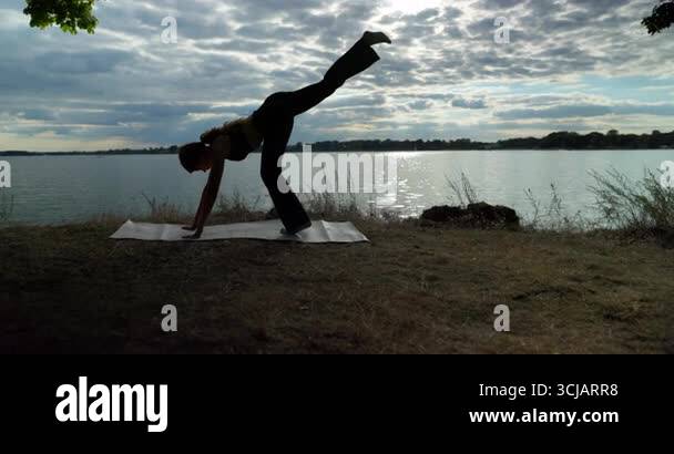 Beautiful dynamic yoga poses are beautifully captured by the serene ...