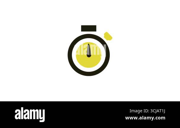 Stopwatch Timer stock Icon Animation Stock Video Footage - Alamy