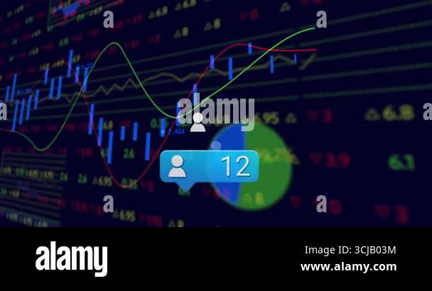 Dashboard loading showing bubble appearing with rising engagement count, floating along trend ...