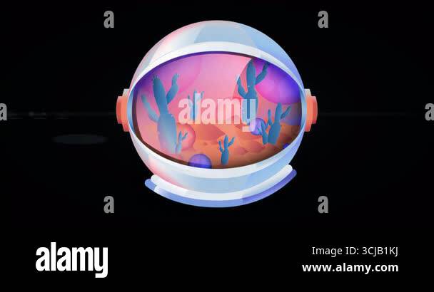 Faint light streak emerging from left edge sweeping across astronaut ...