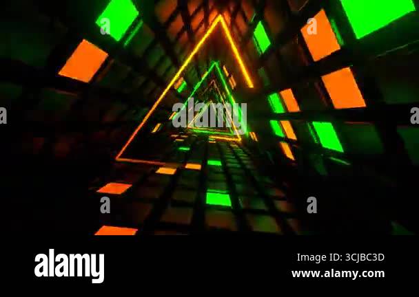 Exciting VJ loop on an abstract background with smooth flowing images ...