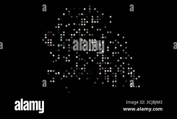 Modern Art Shaping Senegal Map Stock Video Footage - Alamy