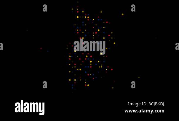 Generative Motion Graphic Falling Colors into Chad Map Formation Stock ...