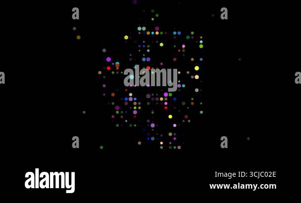 Generative Flying Dots Shape of Swaziland Map Stock Video Footage - Alamy