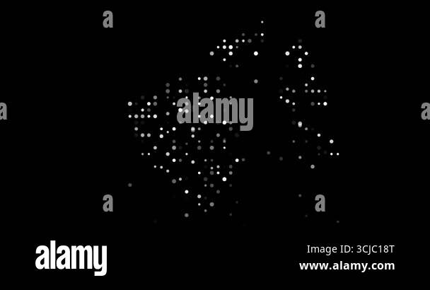 Generative Digital Brunei Darussalam Map Illusion Stock Video Footage ...