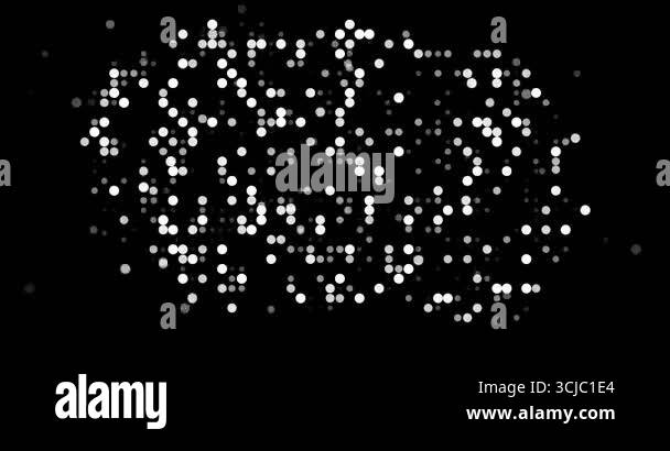 Video Effect Dots Entering Creatively for Bouvet Island Outline ...