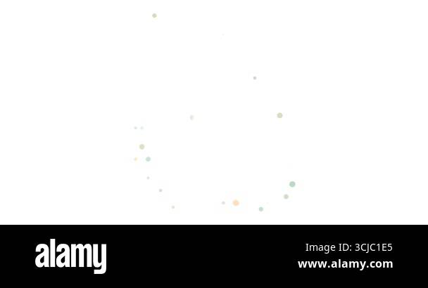 Flying Dots Animation Dissolving into Cocos Keeling Islands Silhouette ...