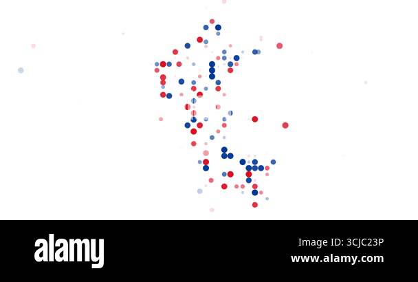 Generative cartography of Peru with circle flow Stock Video Footage - Alamy