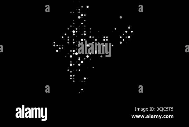 Minimalist abstract map of India Stock Video Footage - Alamy