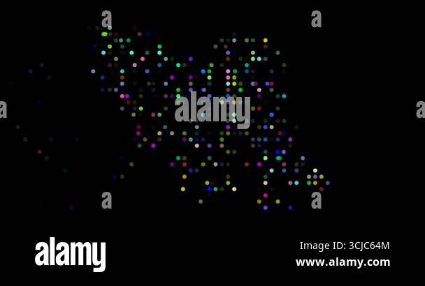 Future Generative Art Of Iran Territory Map Stock Video Footage - Alamy