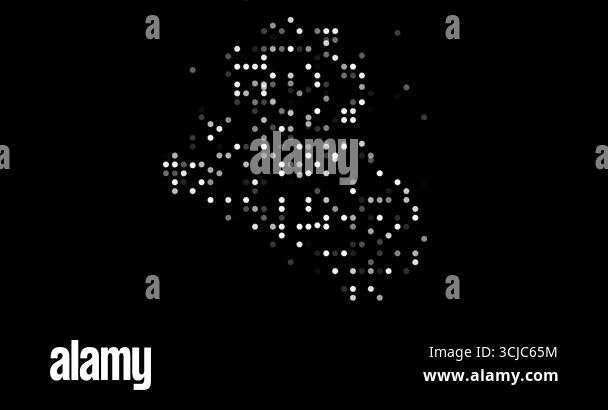 Circle Animation Expressing Iraq National Identity Stock Video Footage ...