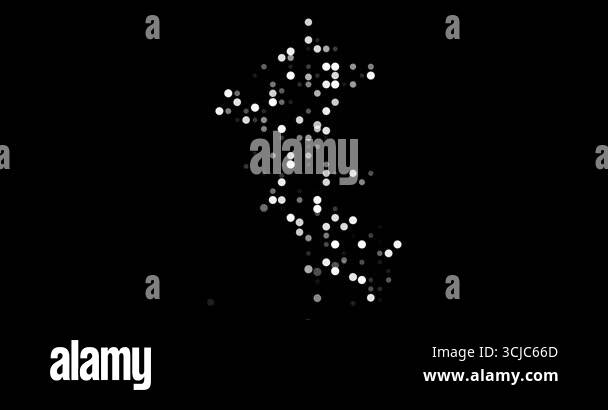 Surreal Peru outline built from circle energy Stock Video Footage - Alamy