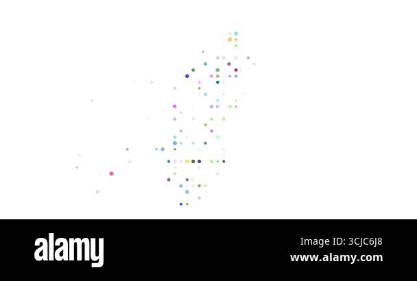 Abstract Particles Creating Madagascar Outline Stock Video Footage - Alamy
