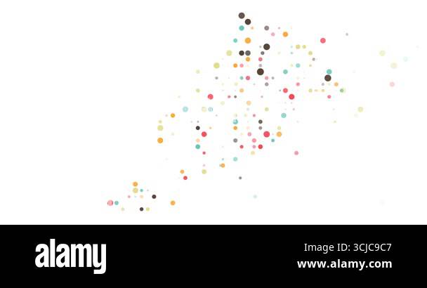 Dynamic Particles Shaping Morocco Outline Stock Video Footage - Alamy