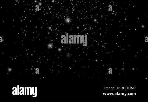 Snowflake Snowfall On Black Background Realistic Snow Fall Seamless